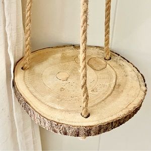 Wall Decor | Solid Wood Round Hanging Shelf | Poshmark